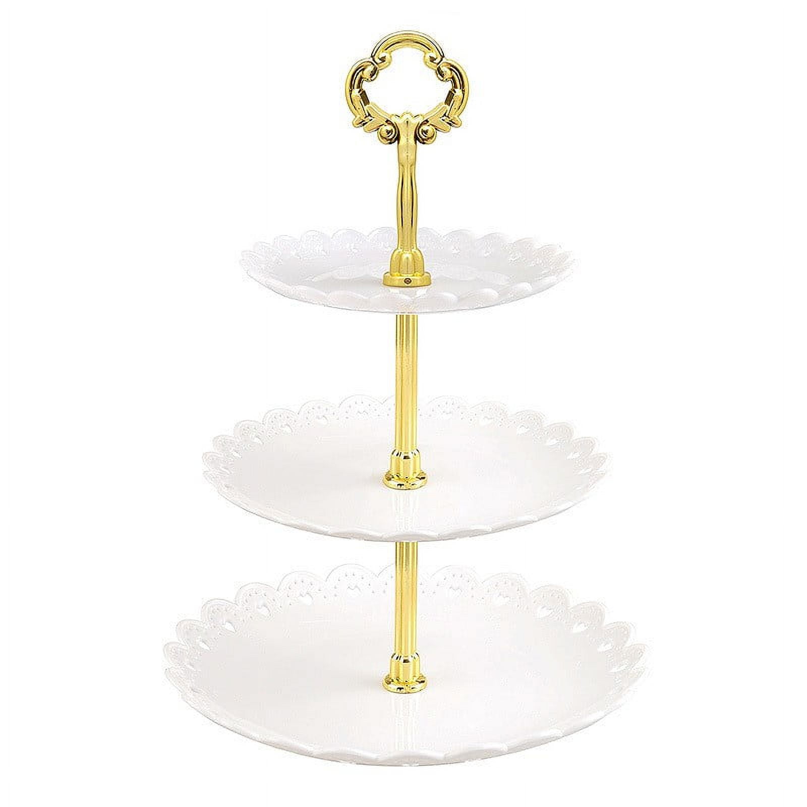 Bosisa 3-Tier Fruit Dessert Stand Rack Cake Display Plate Tray Wedding ...