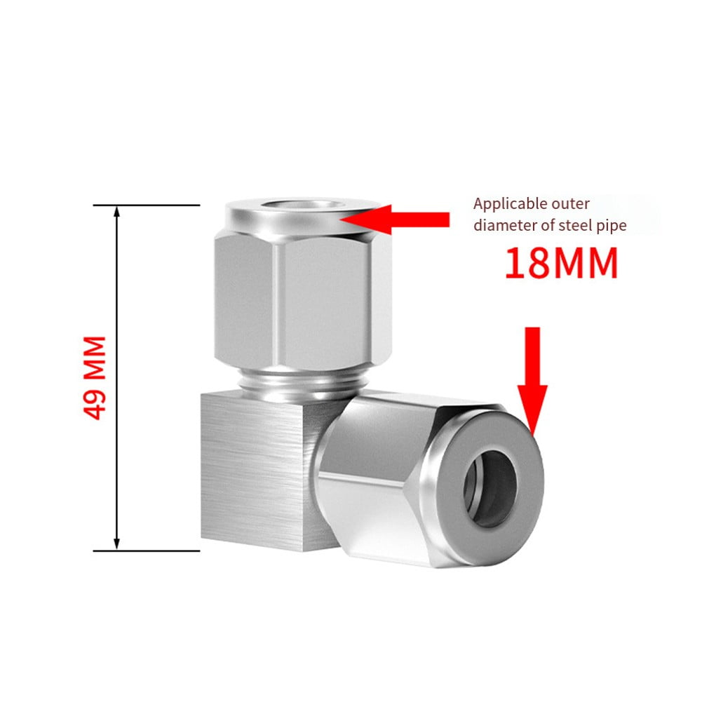 Bosisa 304 Stainless Steel Ferrule Compressor Right Angle Joint Air ...