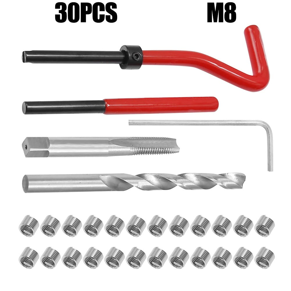 Bosisa 30X Metric Thread Repair Insert Kit M6 M8 X 1.25Mm Car Pro Coil ...