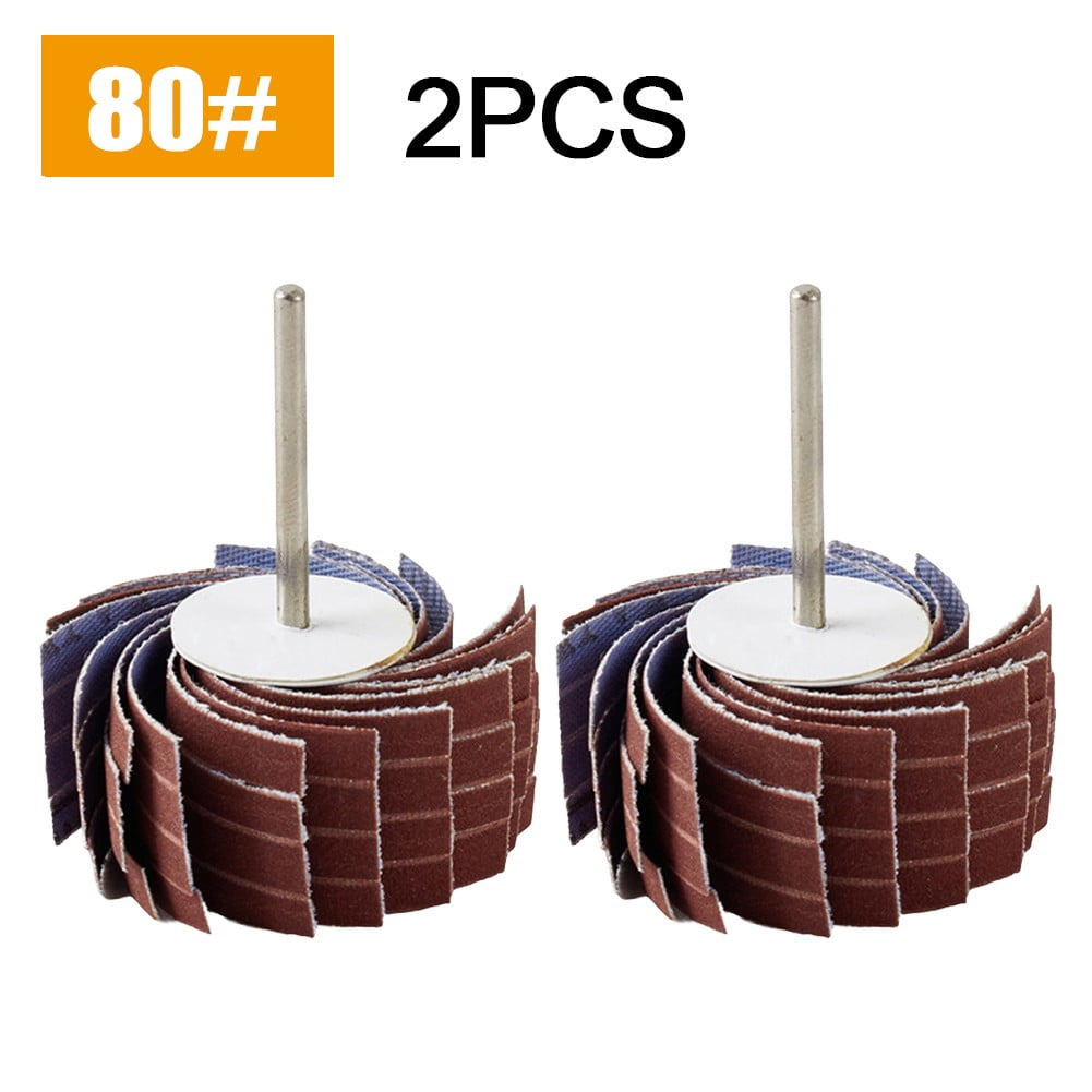 Bosisa 3Mm Shank 80-600Grit Grinding Buffing Sandpaper Flap Wheel ...