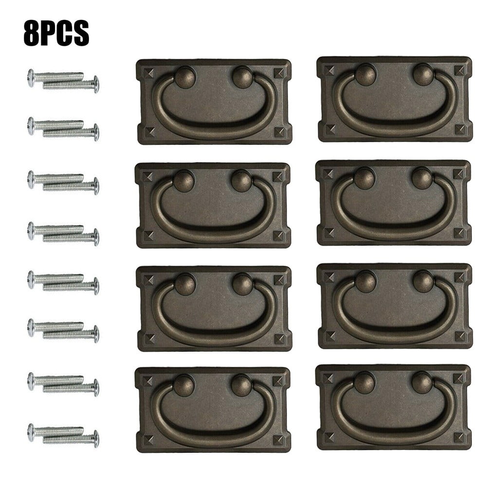 Bosisa 4/8Pcs Rustic Handle Oak Furniture Land Style Replacement Handle ...