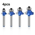 Bosisa 45 Degree Chamfer Router Bits Set 1/4 Shank For Angled Edges ...