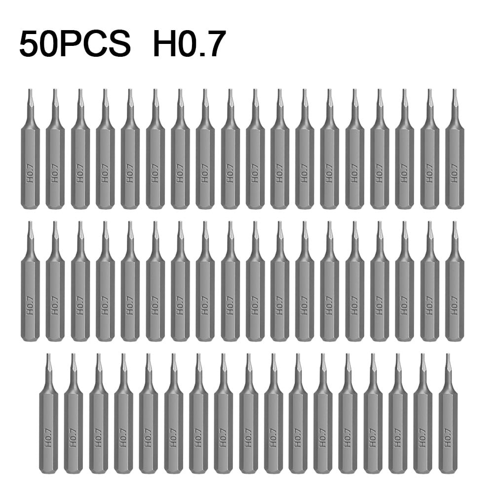 Bosisa 50Pcs 4Mm Small Hex Shank Screwdriver Bits Set Hexagon Socket ...