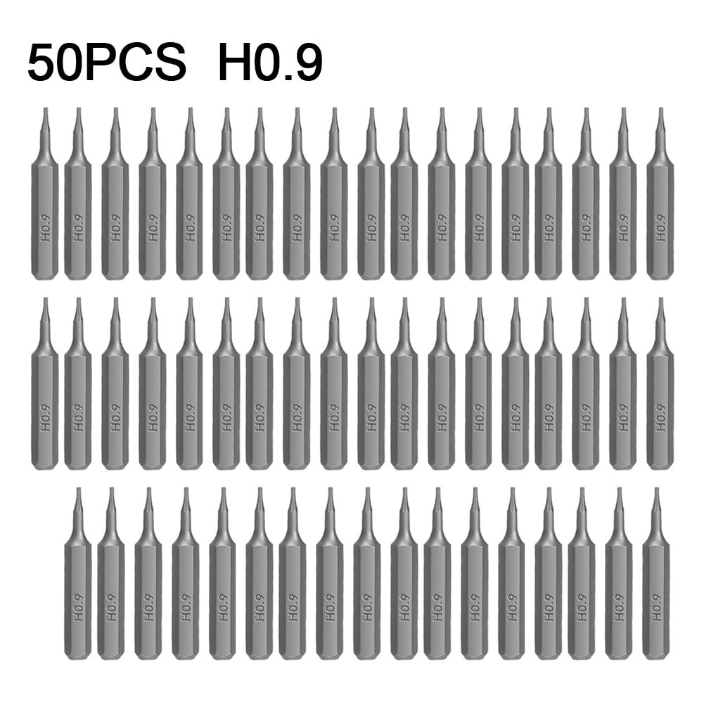 Bosisa 50Pcs 4Mm Small Hex Shank Screwdriver Bits Set Hexagon Socket ...