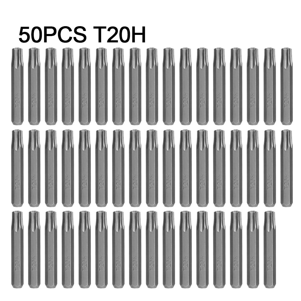 Bosisa 50Pcs 4Mm Small Hex Shank Screwdriver Bits Set Torx Plum Blossom ...