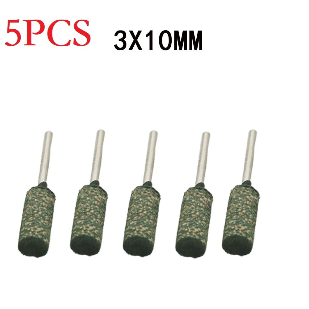 Bosisa 5Pcs 3Mm Shank Cylindrical Rubber Polishing Burr Point Bit ...