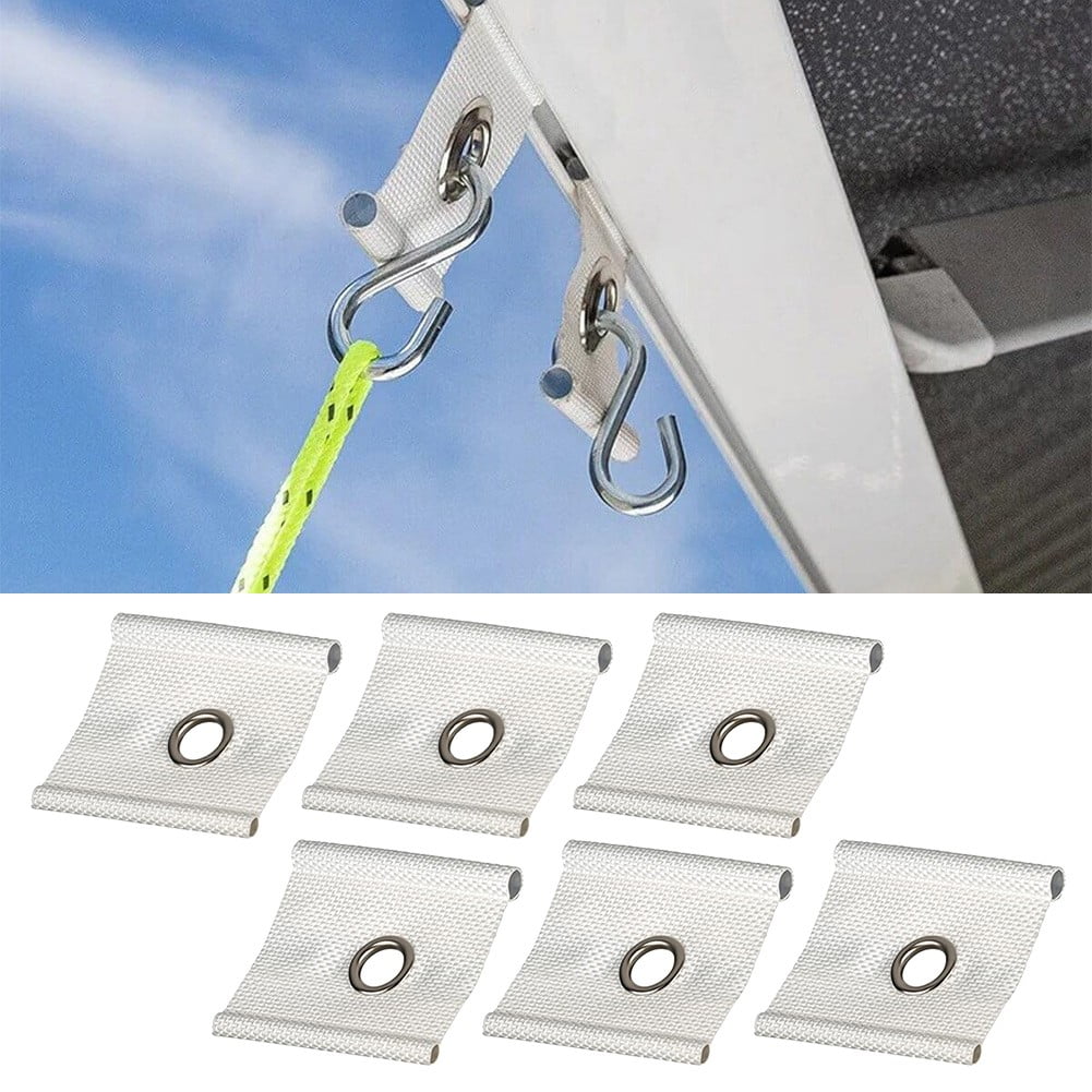 Bosisa 6Set Rv Awning Hooks For Piping Rail 5/6 Mm7/8 Mm Rv Awning ...