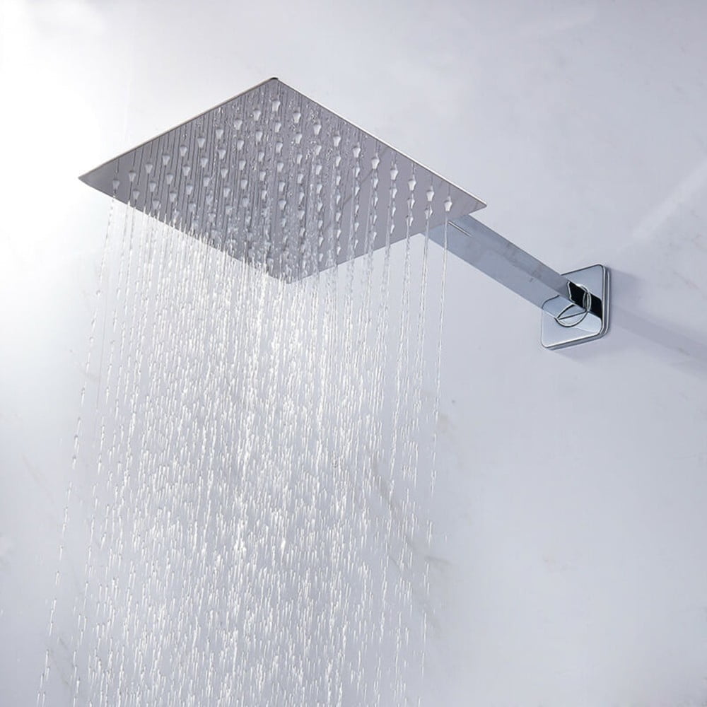Bosisa 8 Inch Large Round/Square Shower Head Overhead Rainfall Chrome ...
