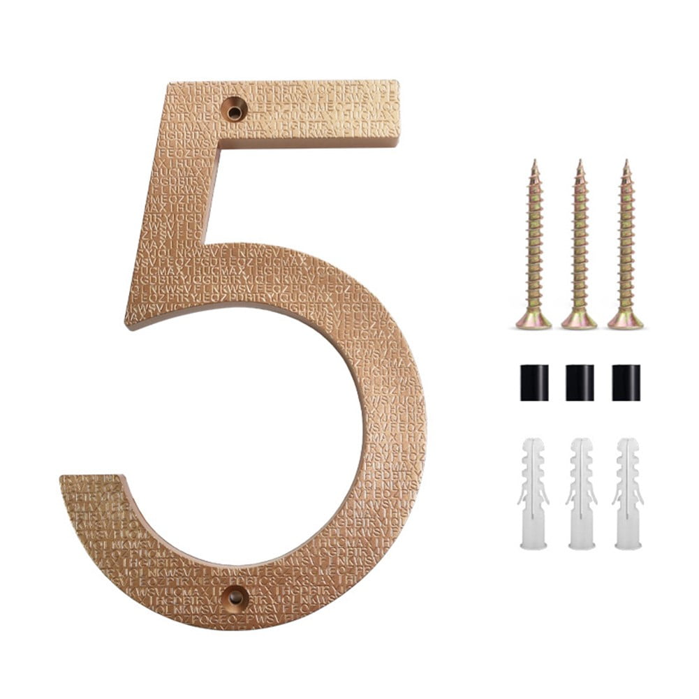 Bosisa 8inch Modern Floating House Numbers Large Black Shadow Home ...