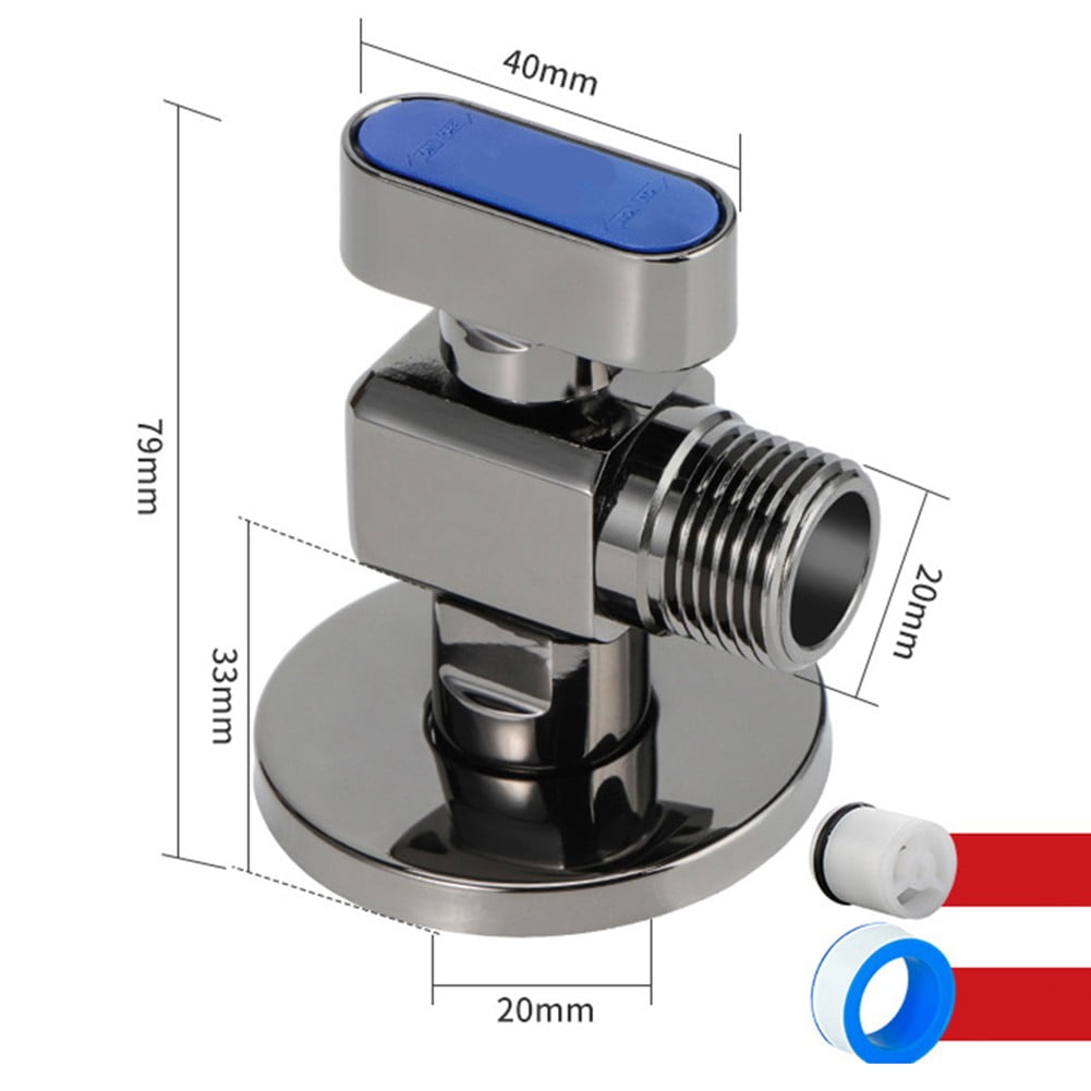 Bosisa Angle Valve Pure Copper High Flow Kitchen Water Heater Water ...