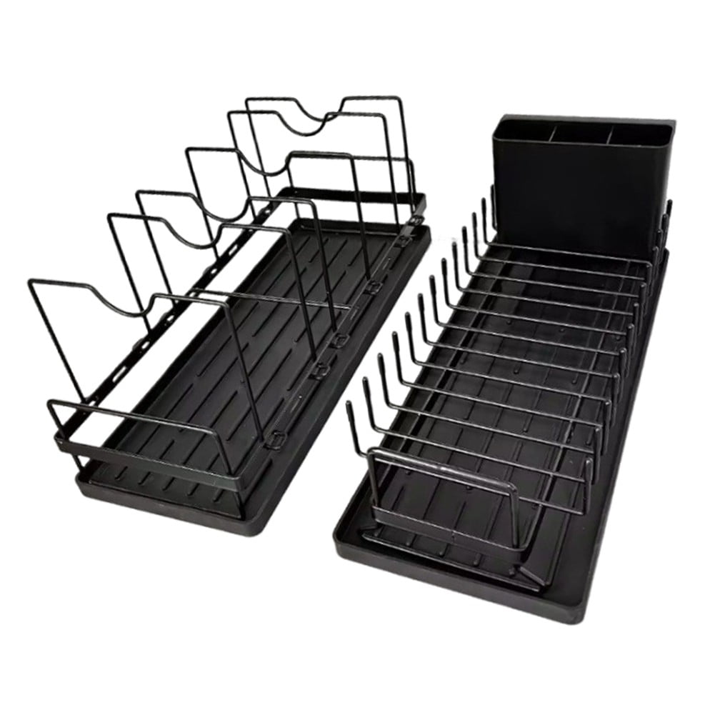 Bosisa Bowl Drain Rack Drawer Built-In Storage Rack Adjustable Pot Rack ...