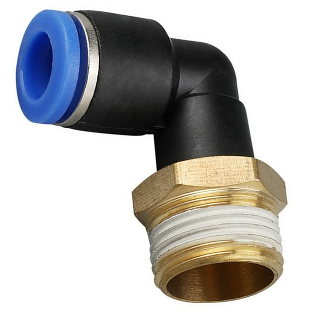 Bosisa Brass 8mm Tube To 3/8\" Male Thread Pneumatic Elbow Hose Fitting ...