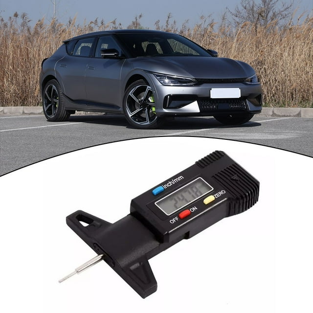 Bosisa Car Lcd Digital Tire Tread Depth Measuring Gauge Caliper Tool ...