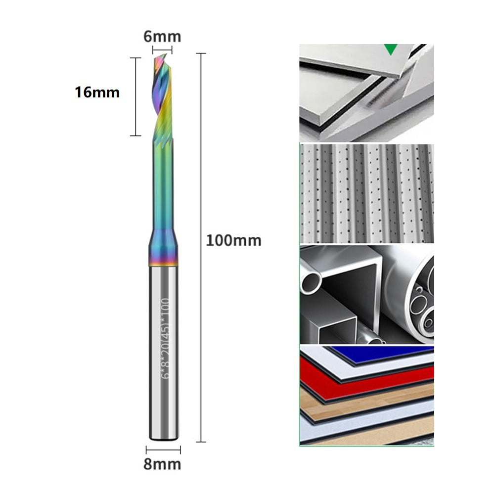 Bosisa Colorful Single-Edge Aluminum Milling Cutter Aluminum Alloy ...