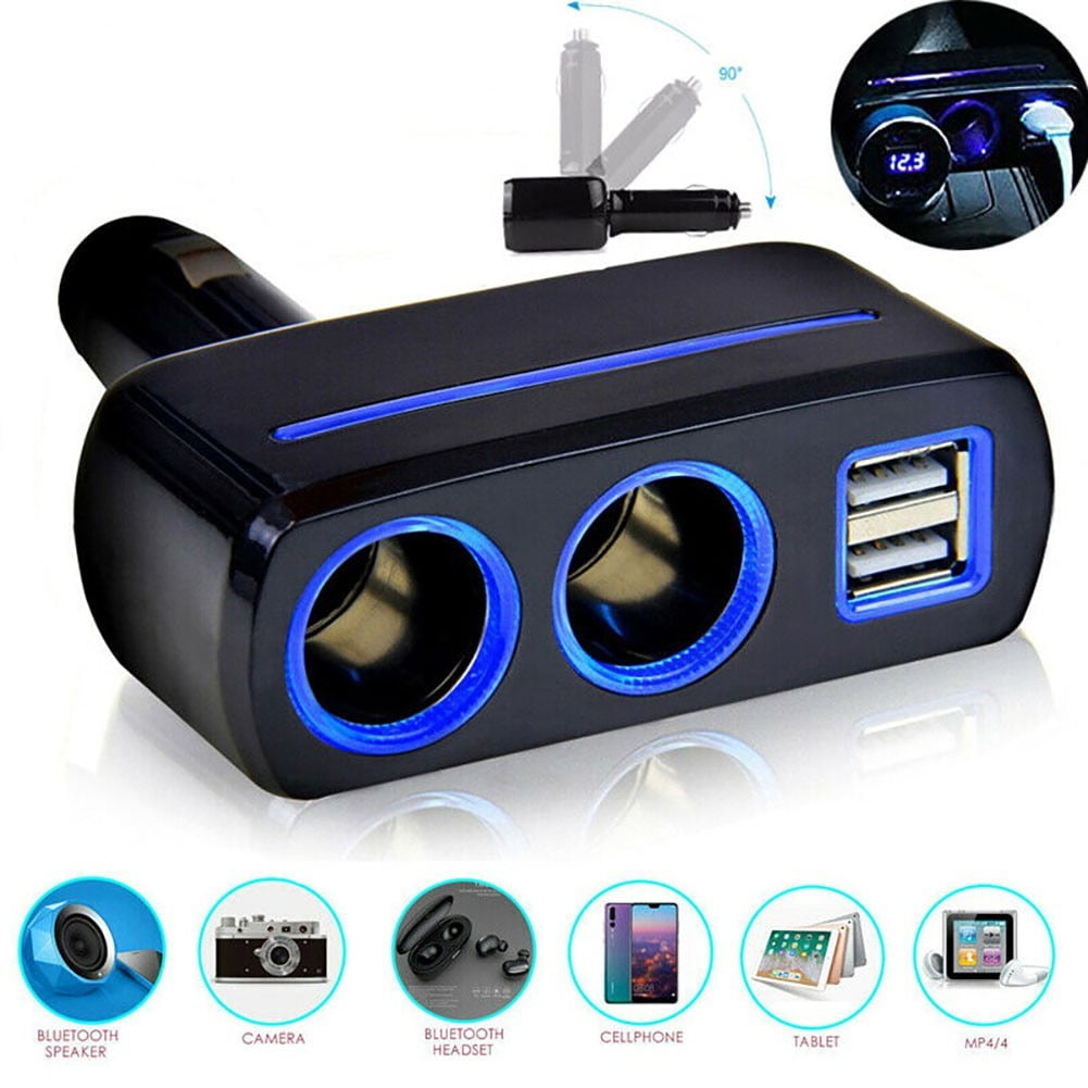 Bosisa Dual Usb Car Charger Socket Splitter, 12V Power Adapter For ...