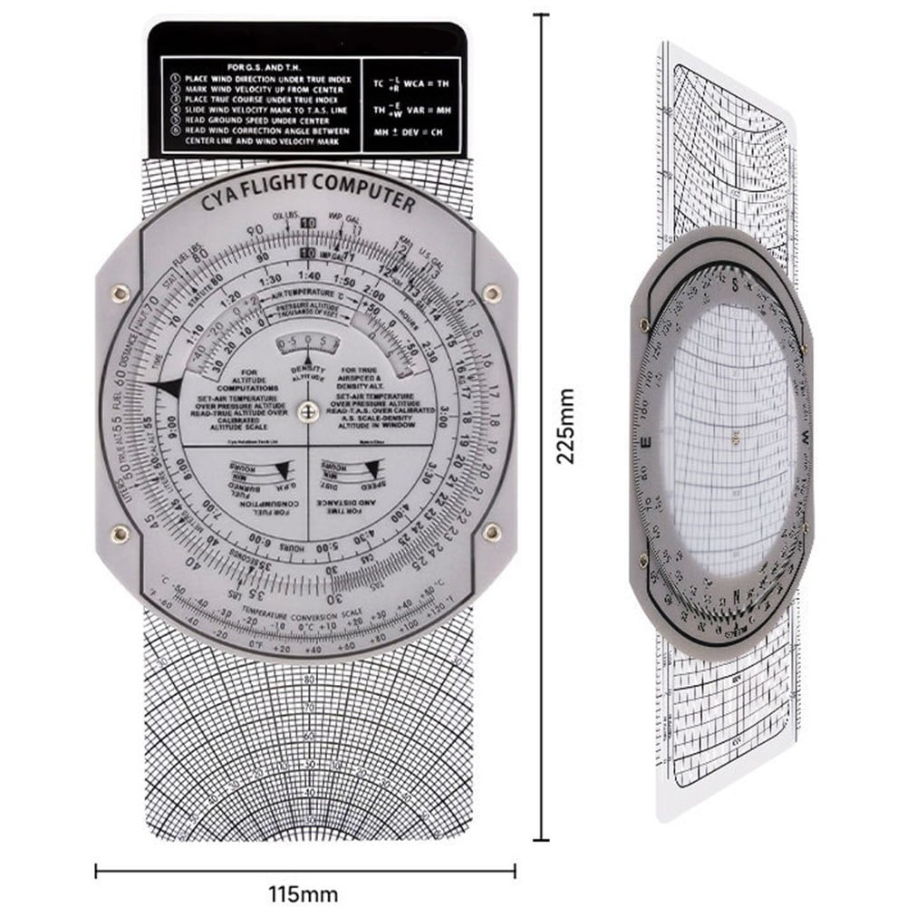 Bosisa E6B Flight Computer Aviation Plotter Slide Rule For Aviation ...