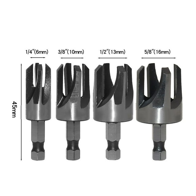 Bosisa Hex Wood Plug Cutter Drill Bit Straight Tapered Cutting Tool ...
