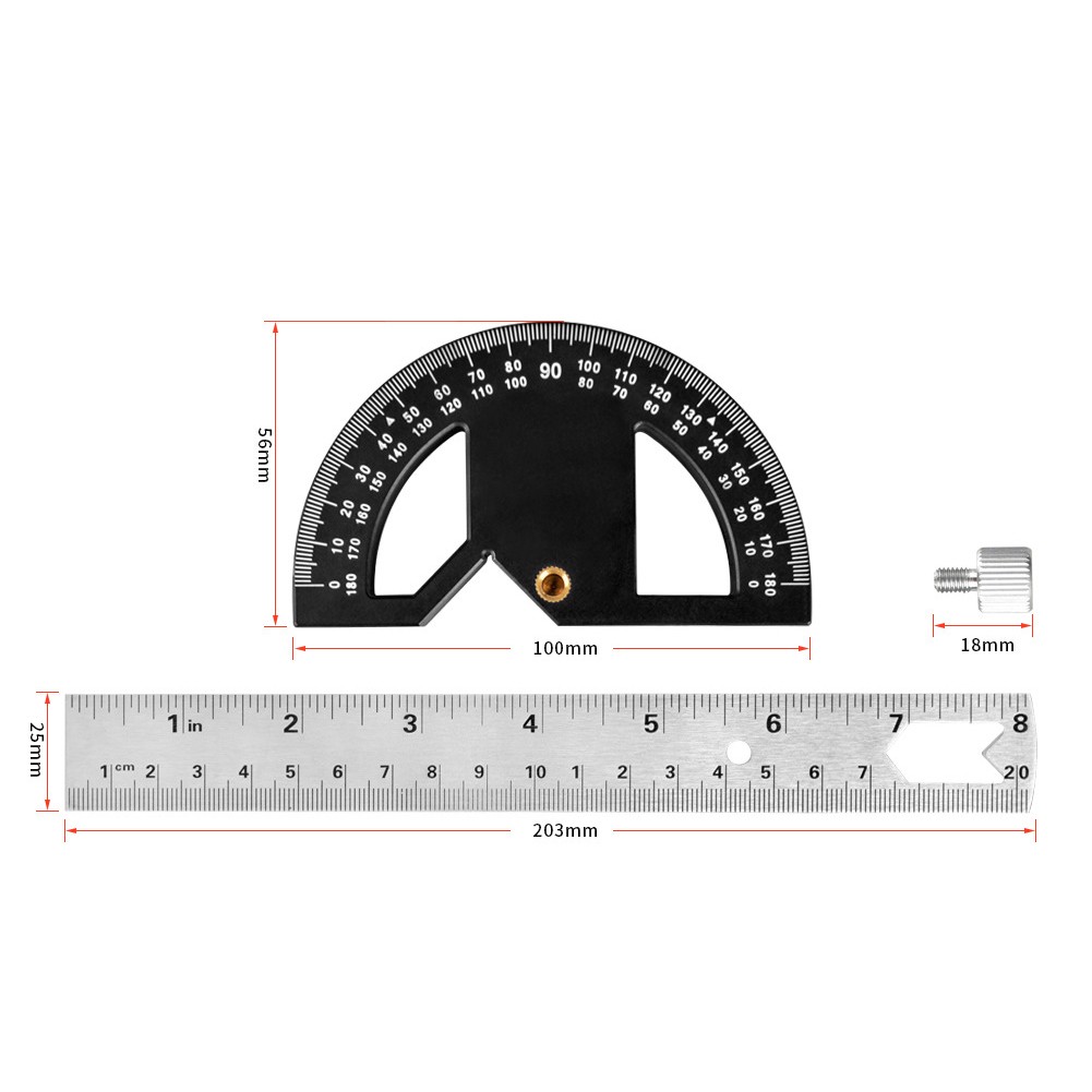Bosisa Multi-Function Angle Goniometer Ruler Goniometer Woodworking ...