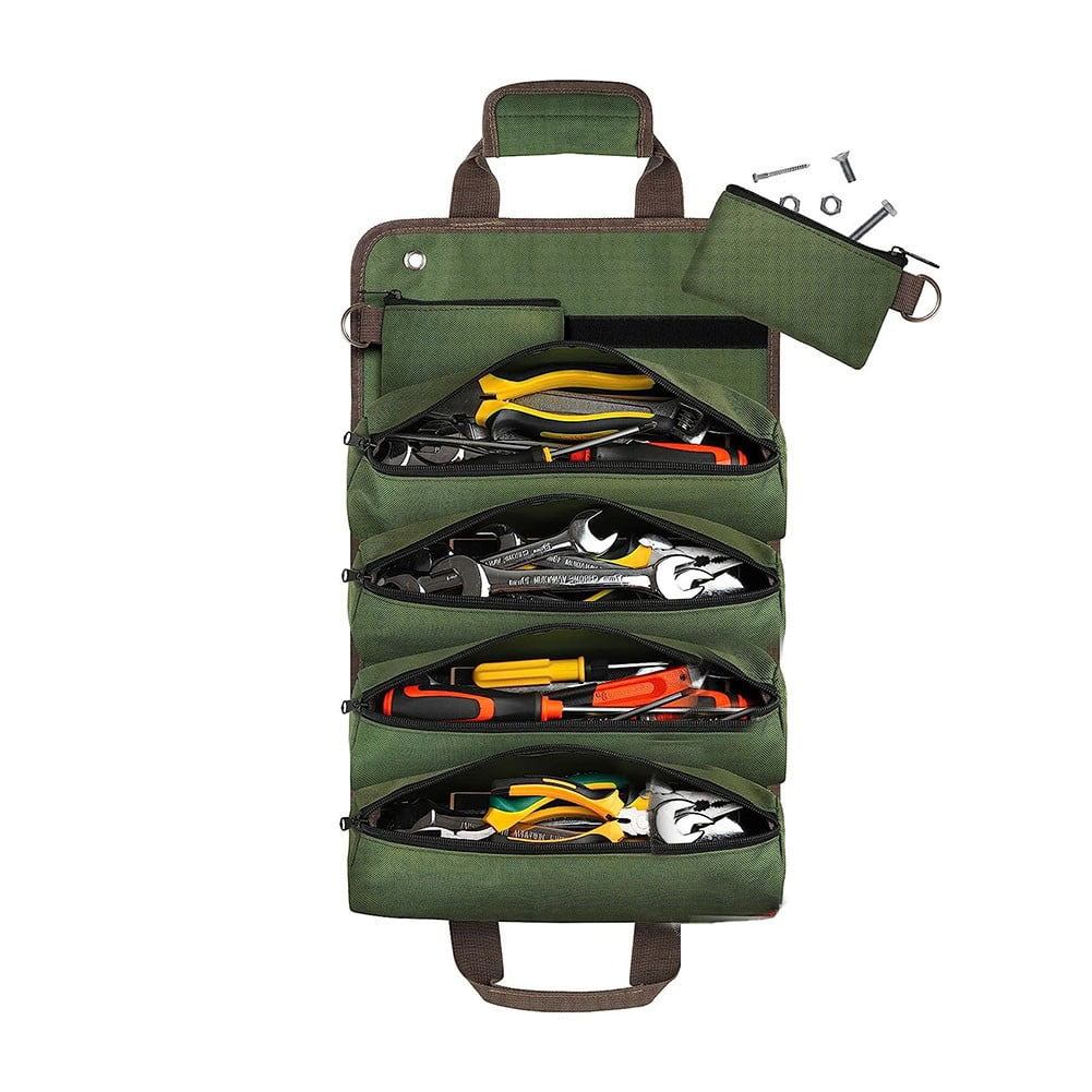 Bosisa Multi-Purpose Tool Bag Pocket Hardware Tools Pouch Roll Up Tools ...