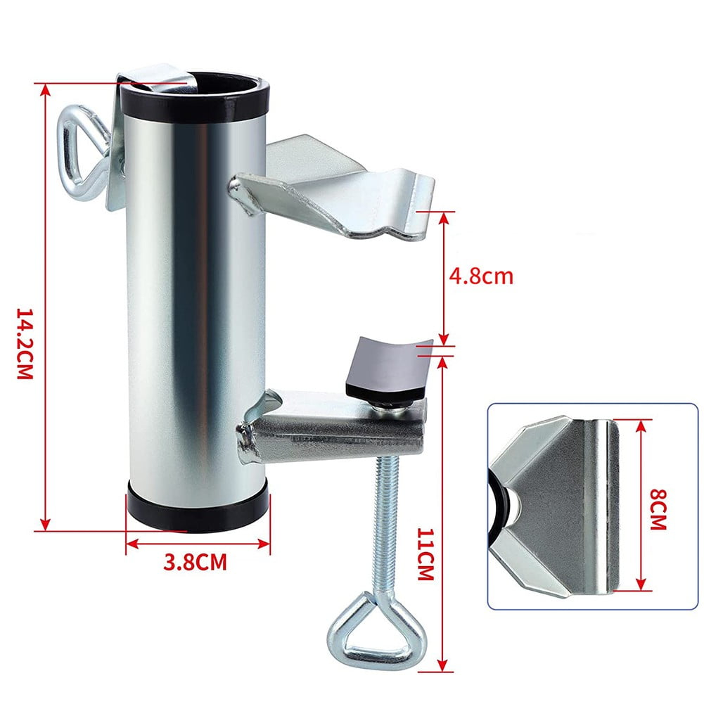 Bosisa Parasol Holder Fixed Clip Umbrella Stand Clamp Metal For Beach ...