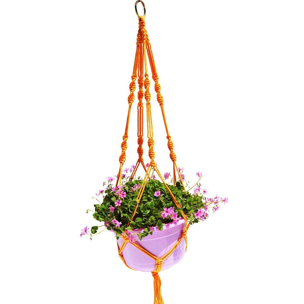 Bosisa Plant Hanger Basket Rope Hanging Planter Pot Holder Nylon Garden ...