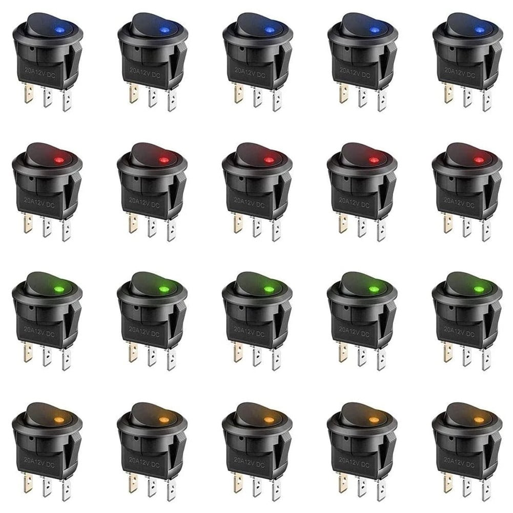 Bosisa Quality 12V Round Boat Switch With Illuminated Power,5 Pcs Each ...