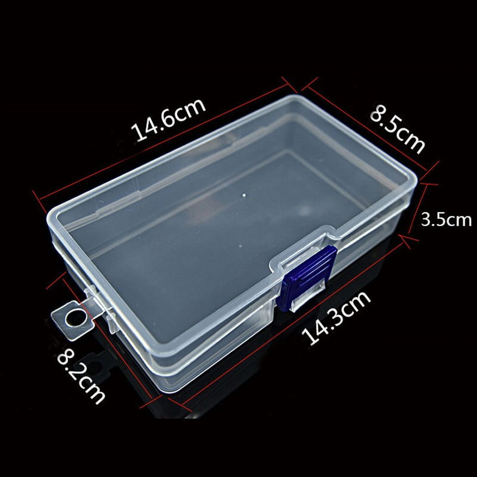 Bosisa Small Transparent Plastic Storage Box Clear Square Multipurpose ...