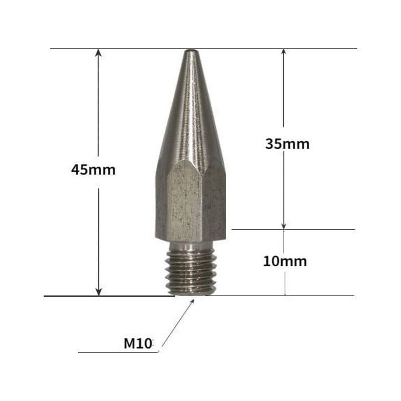 Bosisa Stainless Steel M9.8Mm Prisms Pole Replacement Point Fit For ...