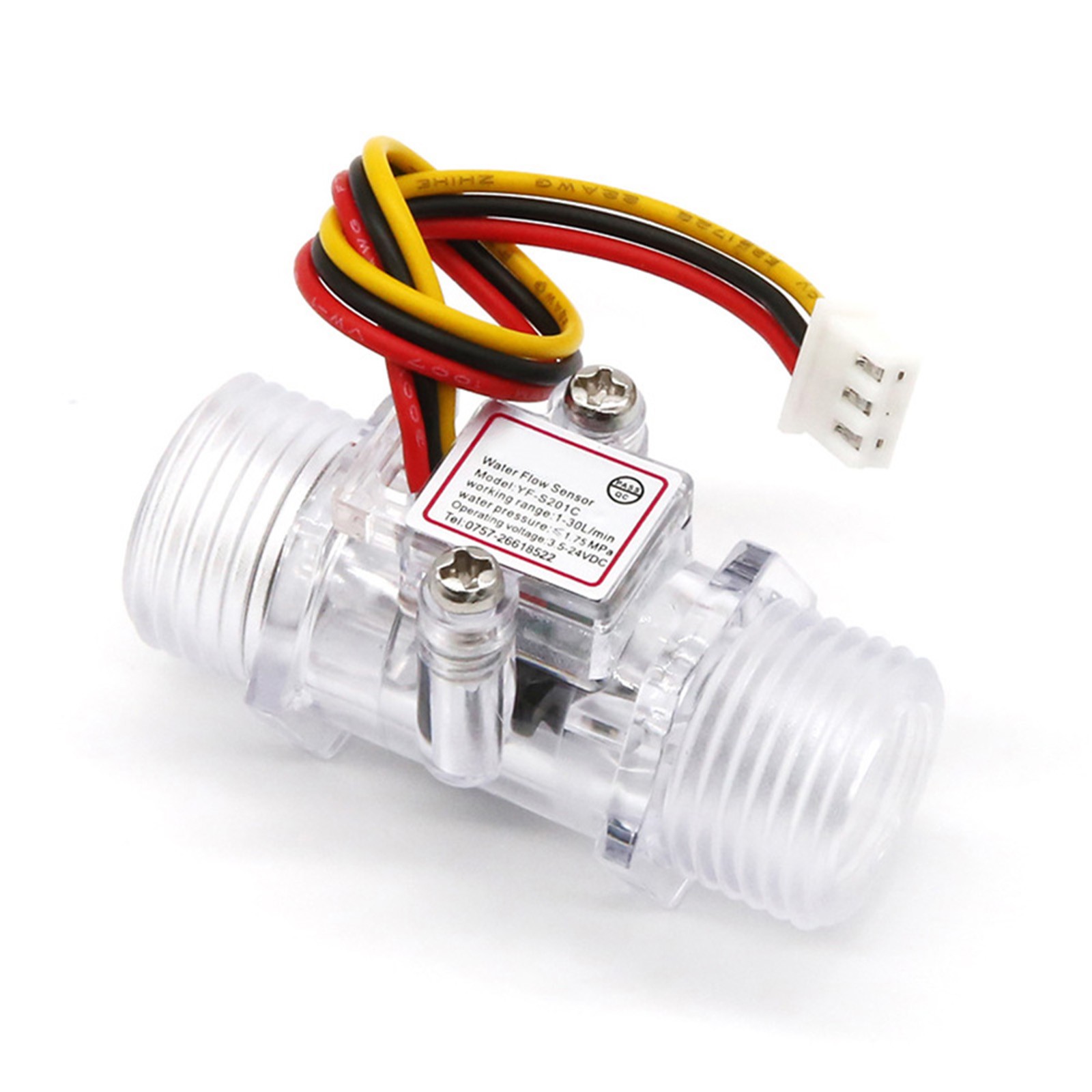 Bosisa Transparent Water Current Sensor G1/2 Tube Turbine Flowmeter ...