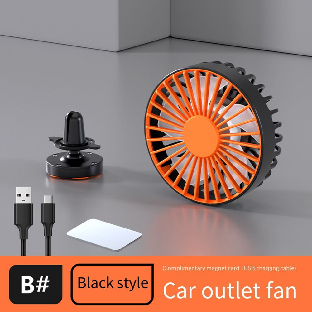 Bosisa Usb Car Cooling Fan For Backseat 3 Speeds Portable Car Seat ...