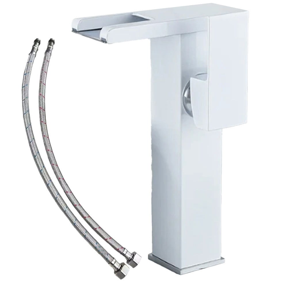 Bosisa Waterfall Faucet Bathroom Faucet With Water Inlet Pipes Cold Hot ...