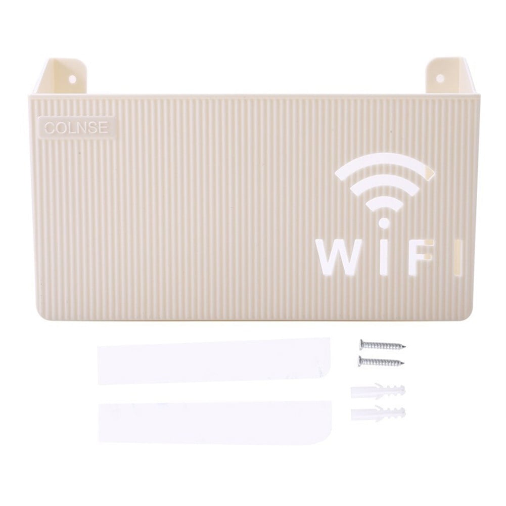 Bosisa Wireless Wifi Router Shelf Storage Box Wall Hanging Abs Plastic ...