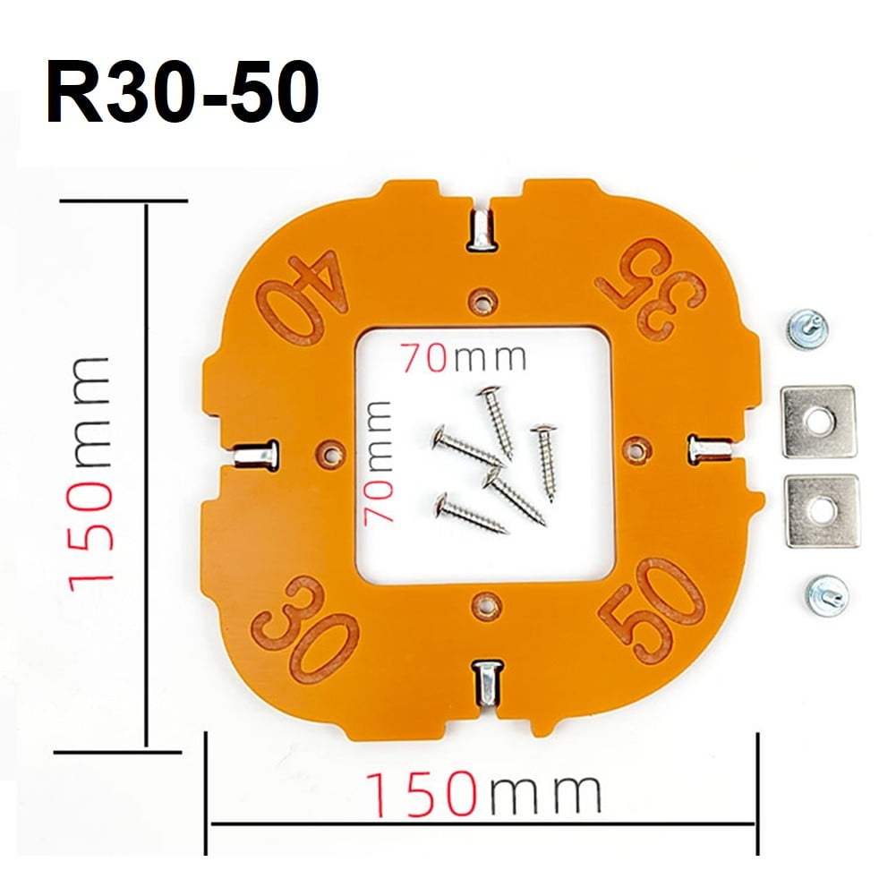 Bosisa Wood Panel Radiu Quick-Jig Router Table Bit Jig Corner Template ...