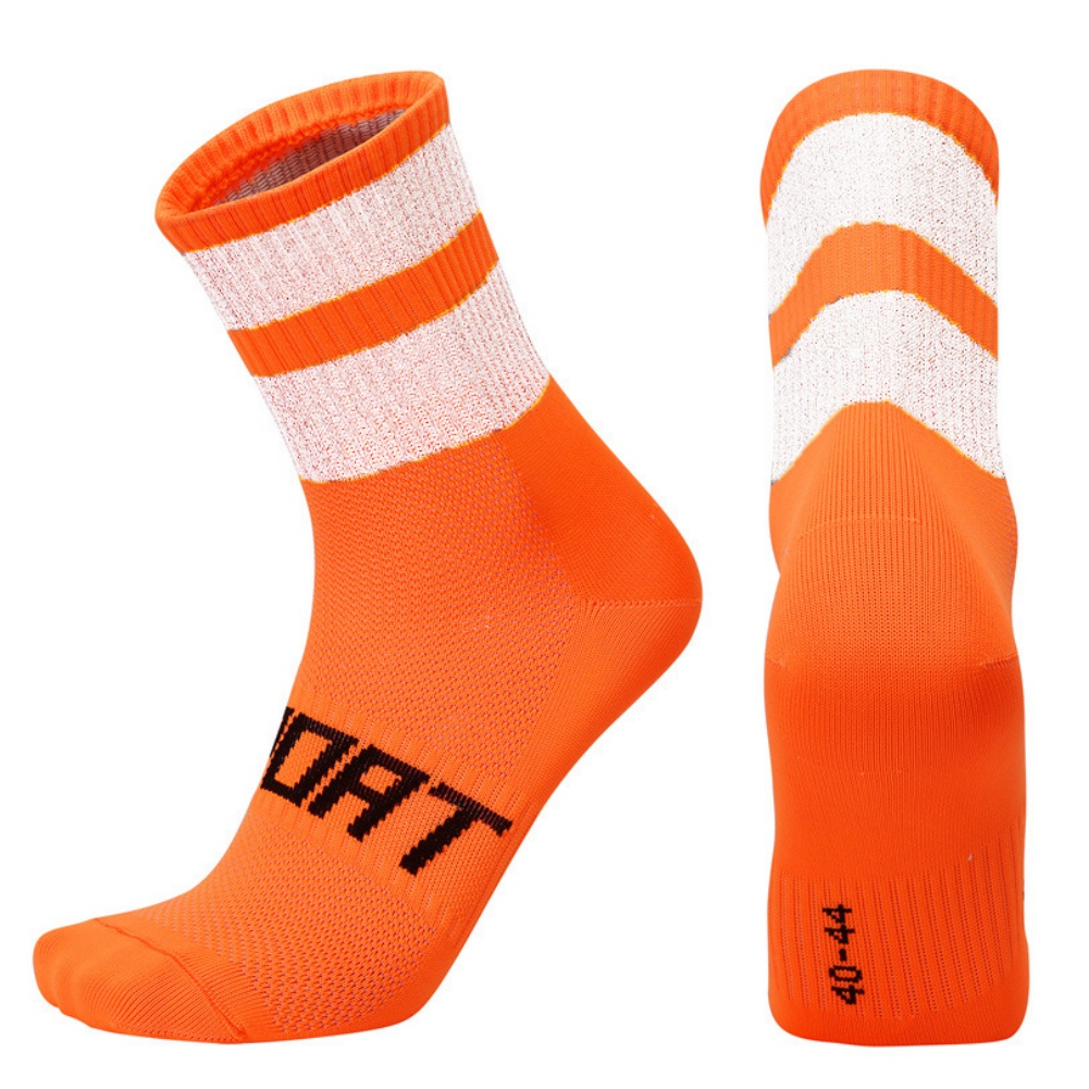 Bosixty Reflective Cycling Running Socks Night Safety for Men Women ...