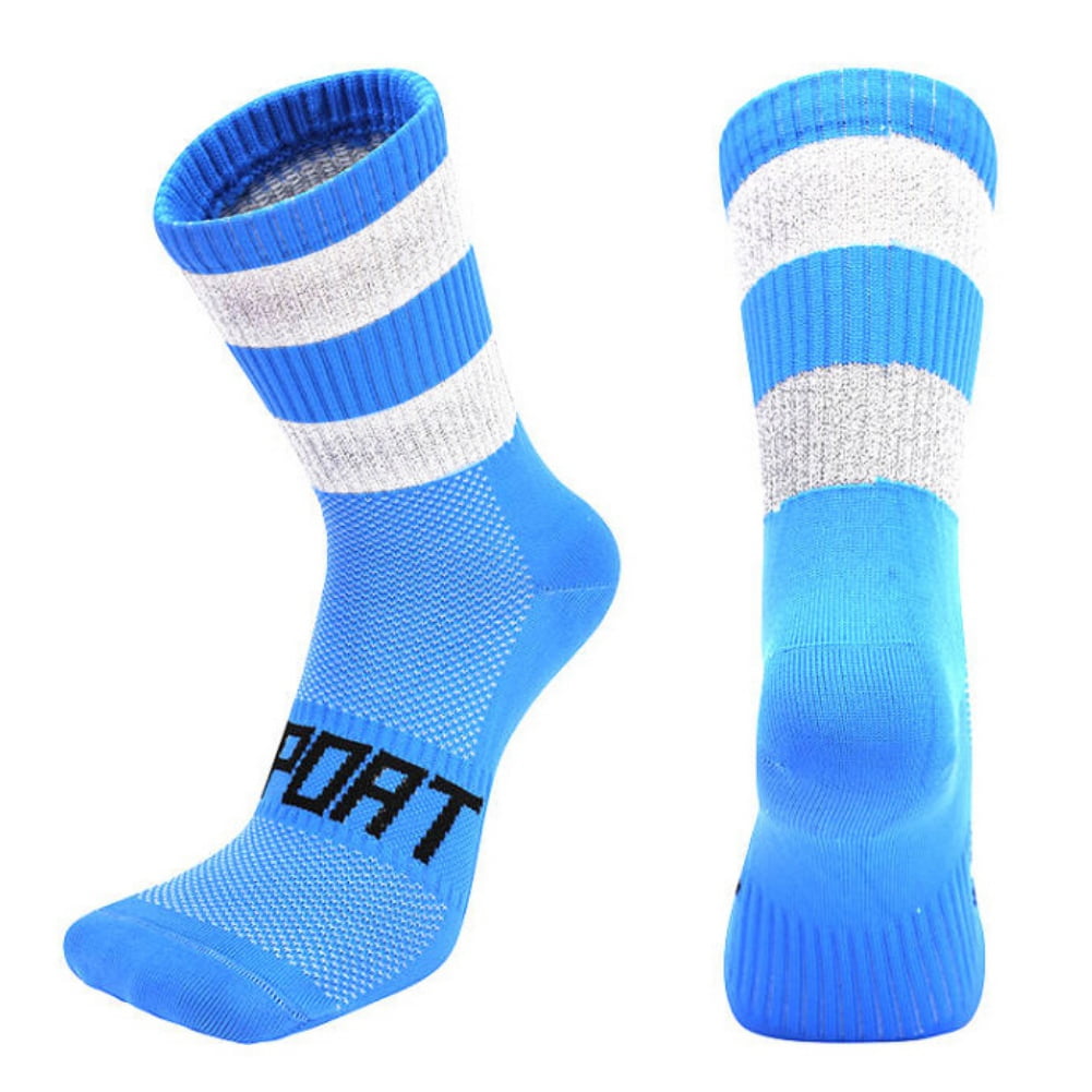 Bosixty Reflective Cycling Running Socks Night Safety for Men Women ...