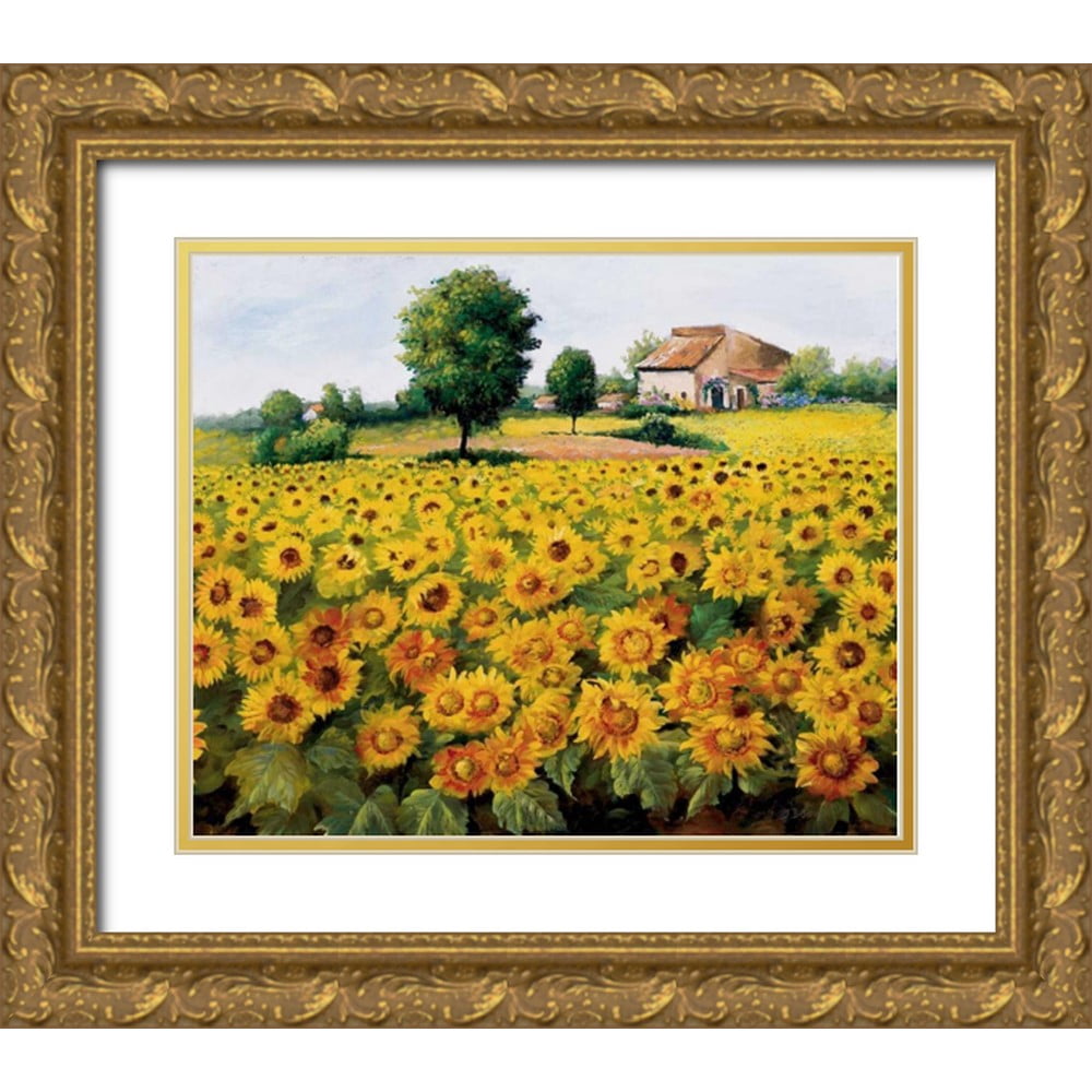 Bosman, Johan 17x15 Gold Ornate Wood Framed with Double Matting Museum ...