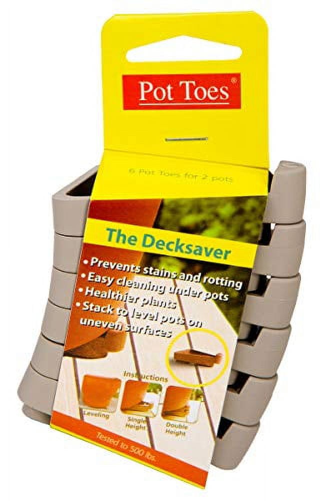 Bosmere Pot Toes, Plant Pot Risers for Indoor and Outdoor, Prevent ...