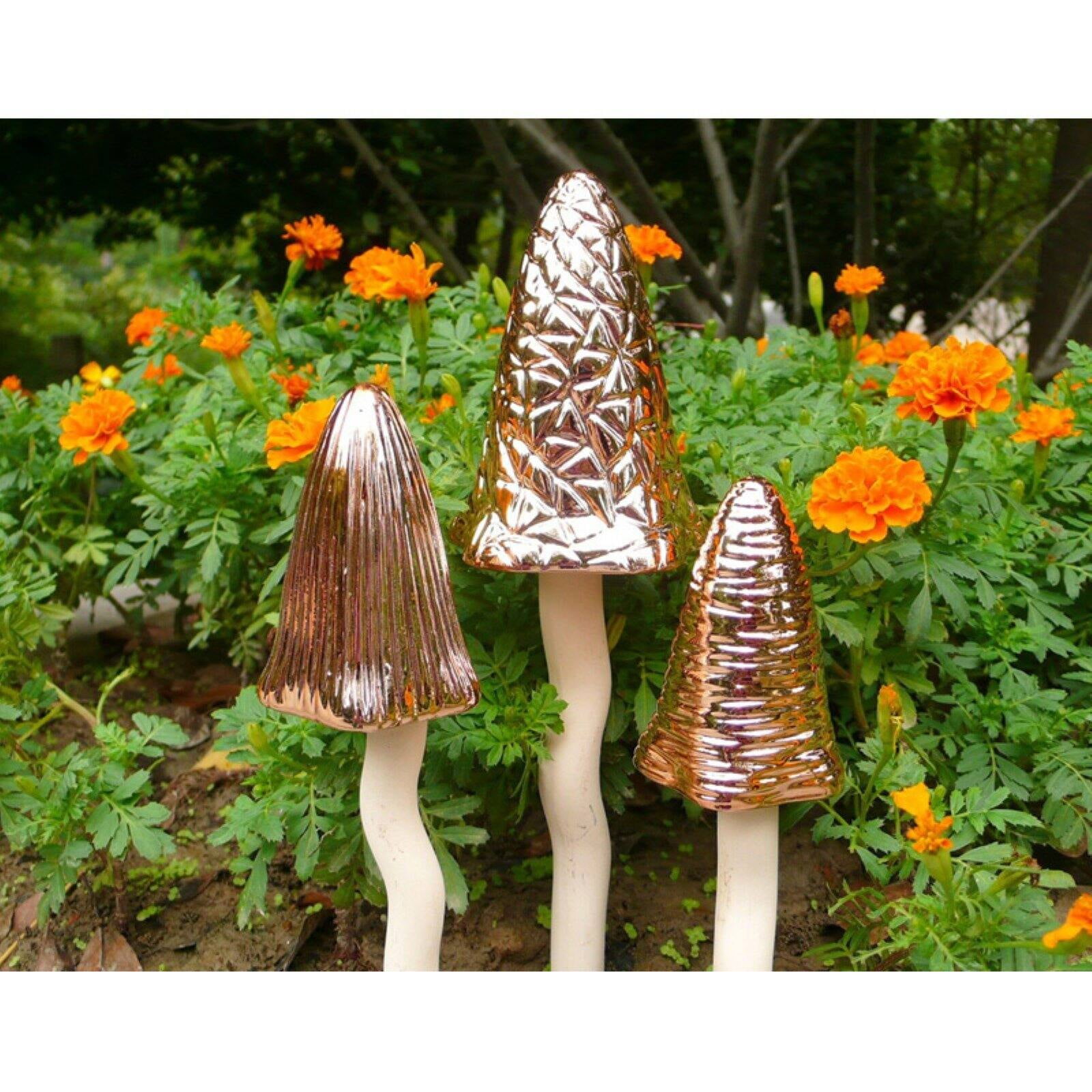 Bosmere Tinkling Ceramic Toadstools - Set of 3 - Walmart.com