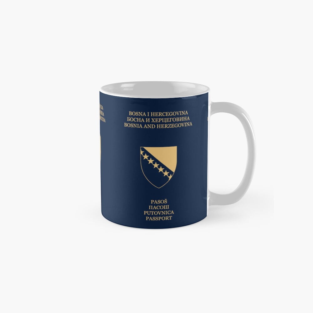 Bosnia & Herzegovina Passport 2009 Version Classic Mug, Ceramic Coffee ...