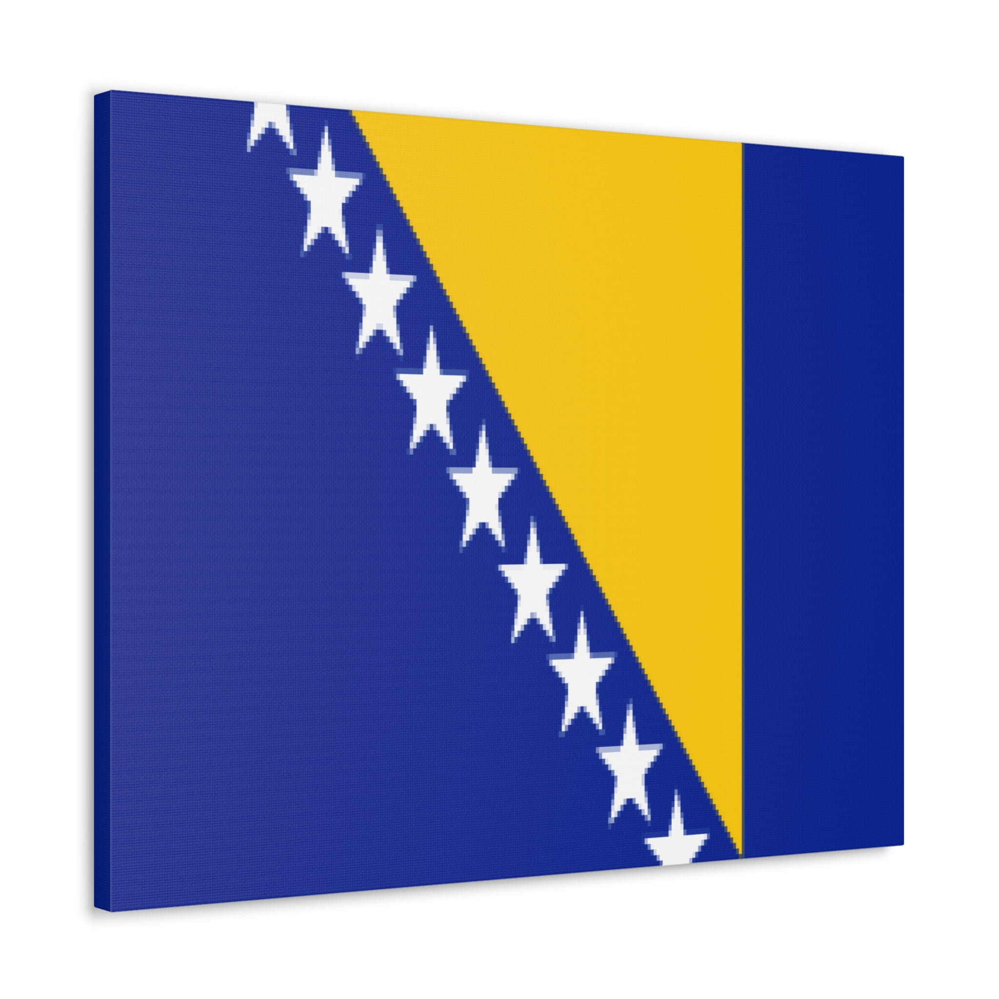 Bosnia and Herzegovina Country Flag Canvas Vibrant Wall Art Unframed ...