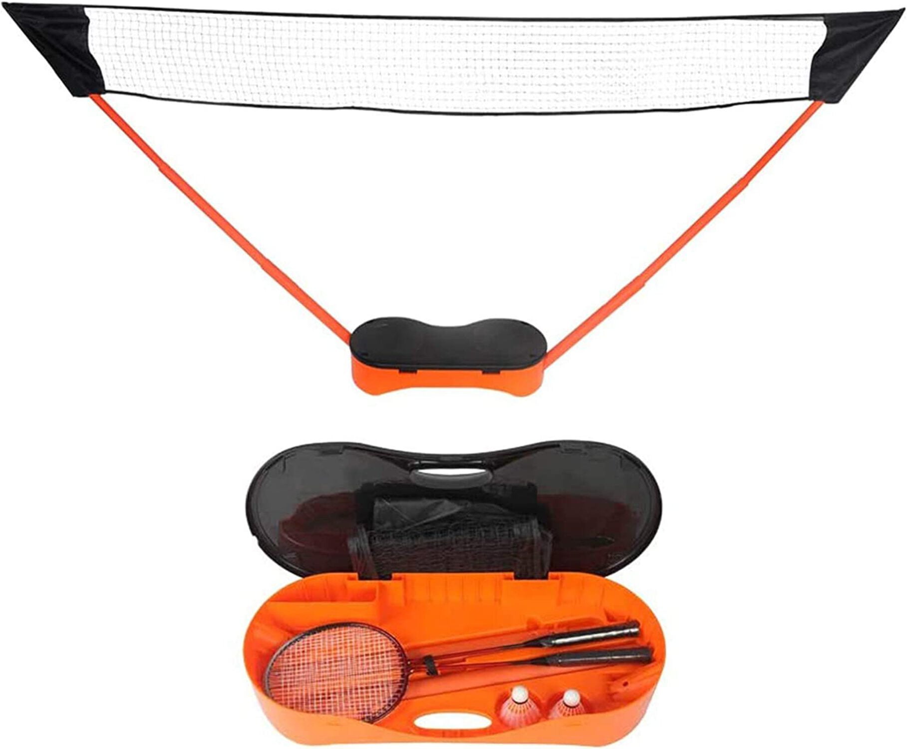 Bosonshop Portable Badminton Net Set Storage Box Base with 2 ...