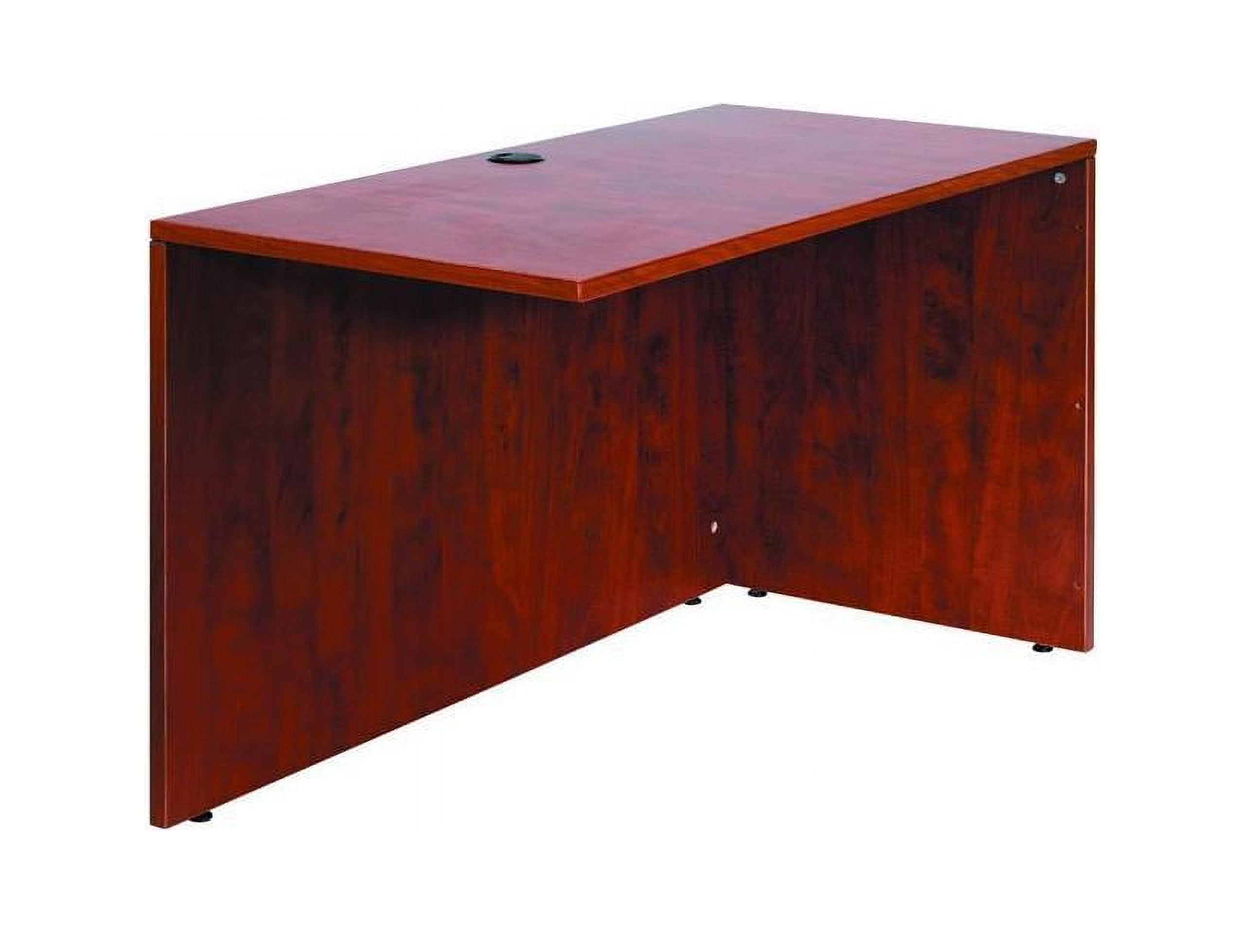 Boss Office Products 36-inch Mahogany Reversible Desk Return - Walmart.com