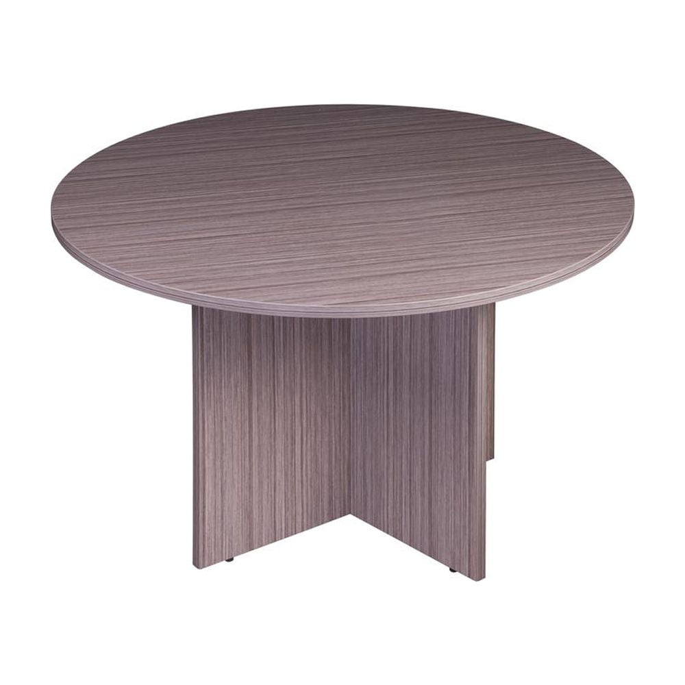 Boss 42" Round Table & 4 Boss Square Back Diamond Stacking Chair W/Arm ...