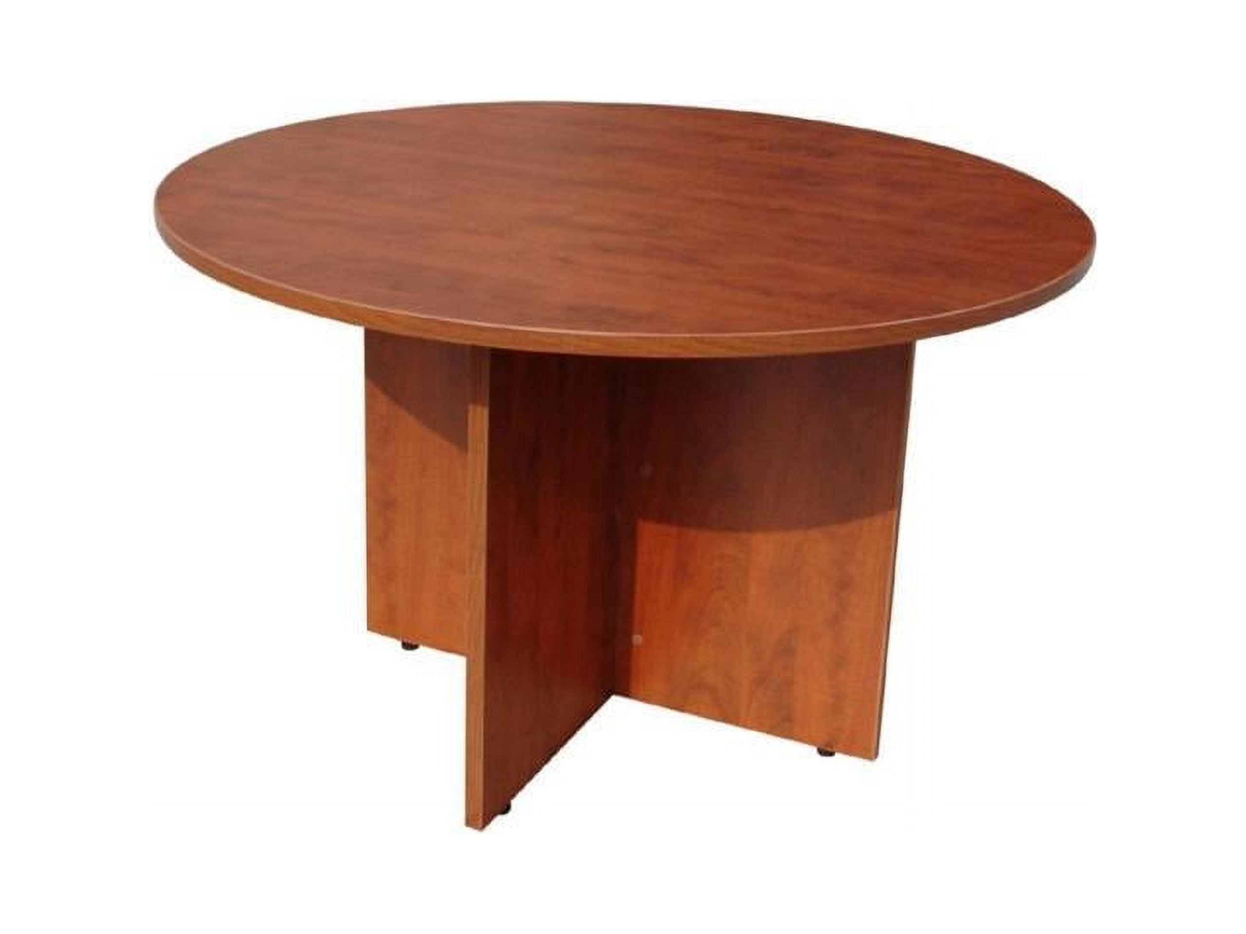 Boss Office Products 42" Round Table, Cherry - Walmart.com
