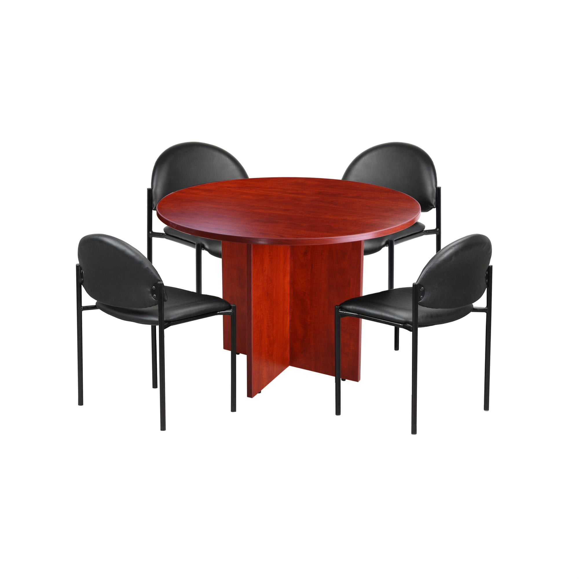 Boss 47-inch Conference Table and Stackable Chair Set - Walmart.com
