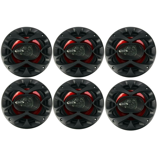 Boss 6 5 Inch 300 Watt 3 Way Car Coaxial Audio Stereo Speakers Ch6530