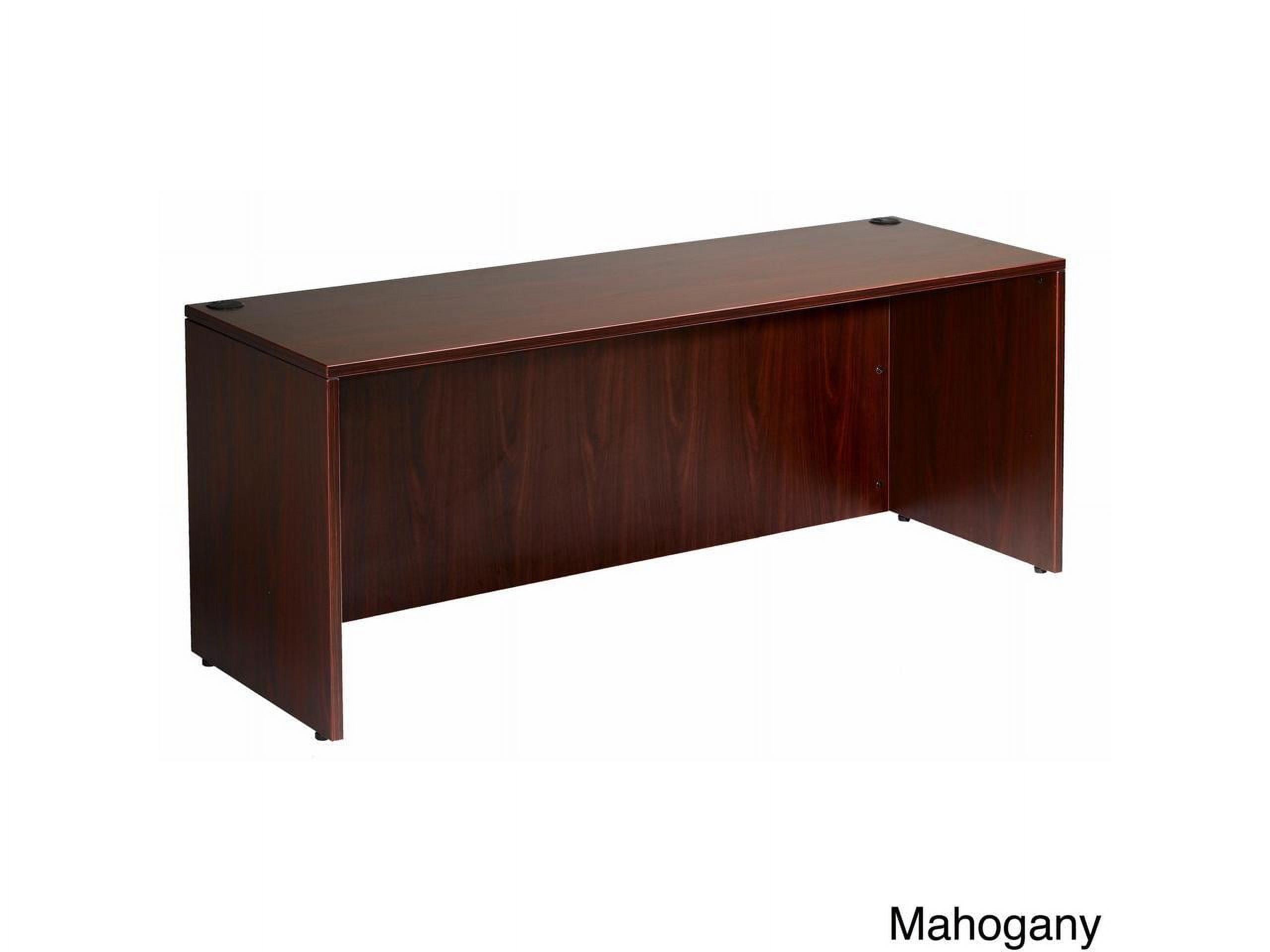 Boss 71-inch Cherry or Mahogany Finished Credenza Shell - Walmart.com