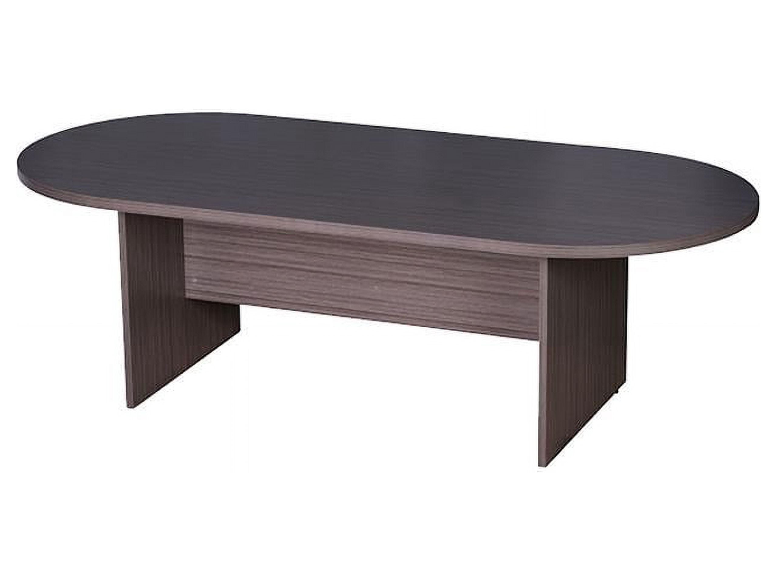 Boss 95W X 43D Race Track Conference Table, Driftwood - Walmart.com