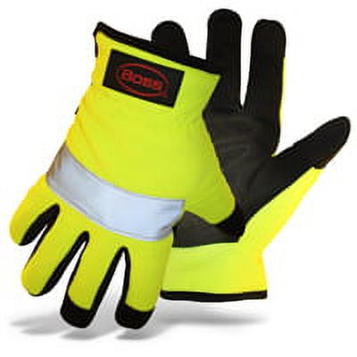 Boss 991M Mechanic Gloves, M, Open Cuff, Synthetic Leather - Walmart.com