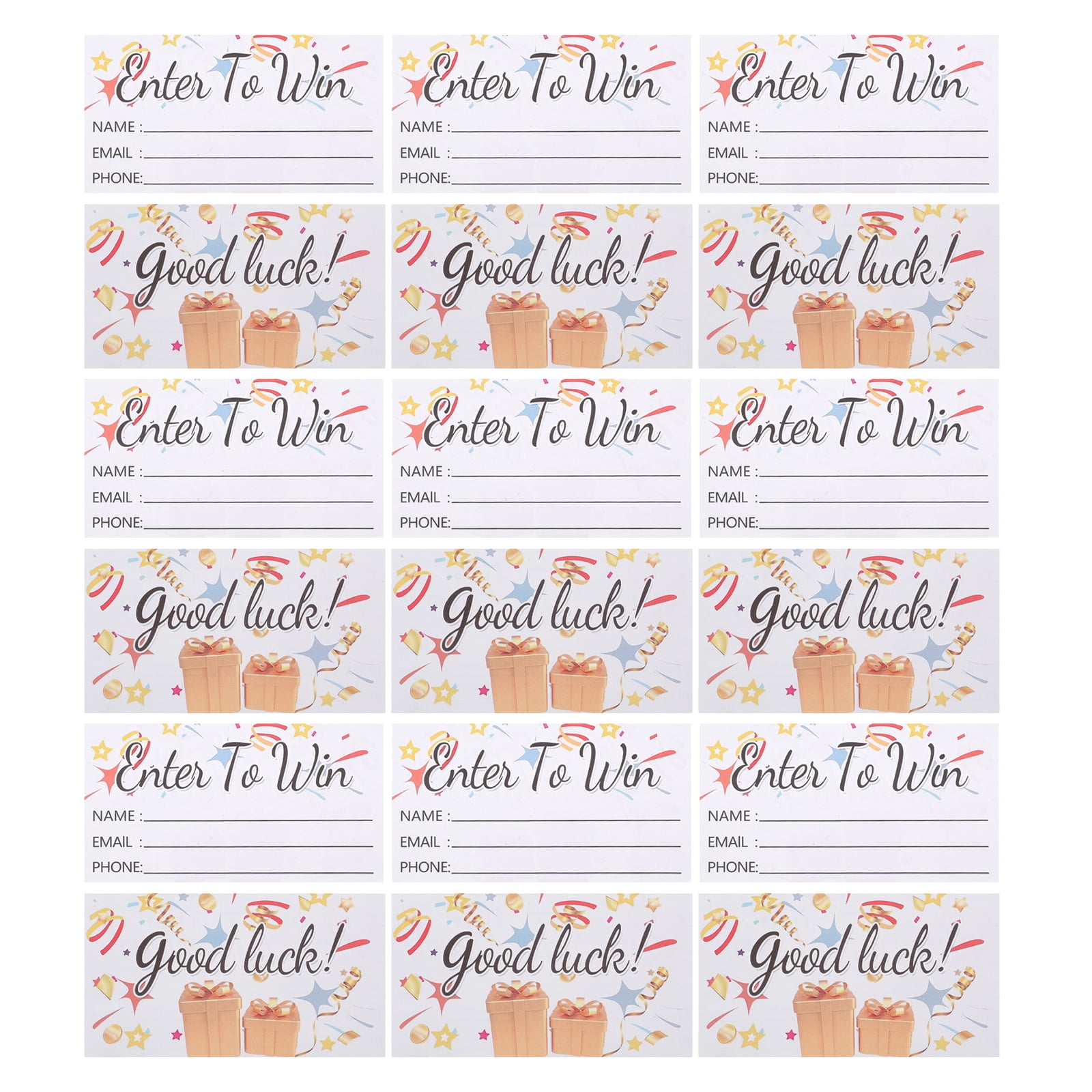 Boss Appreciation Card,200Pcs Enter To Win Raffle Tickets With Space ...